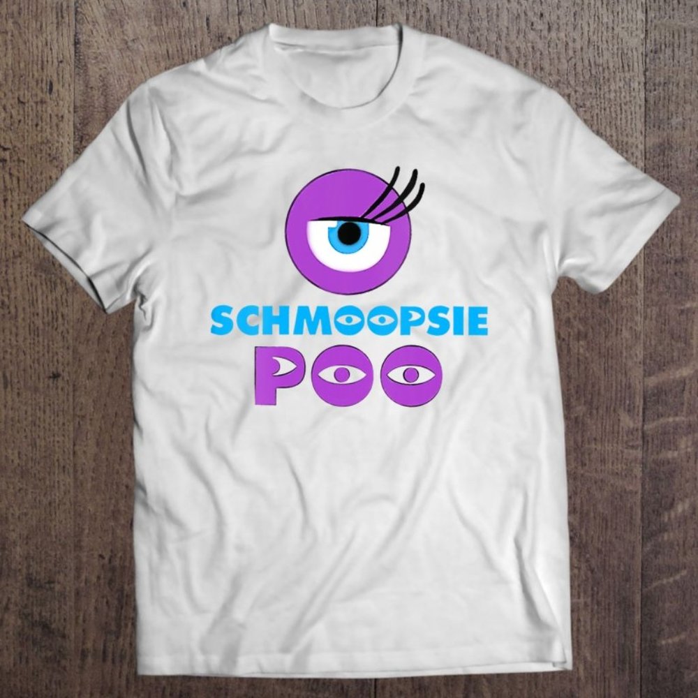 Womens Schmoopsie Poo Couple Monsters Inc Tee T-Shirt - Gem